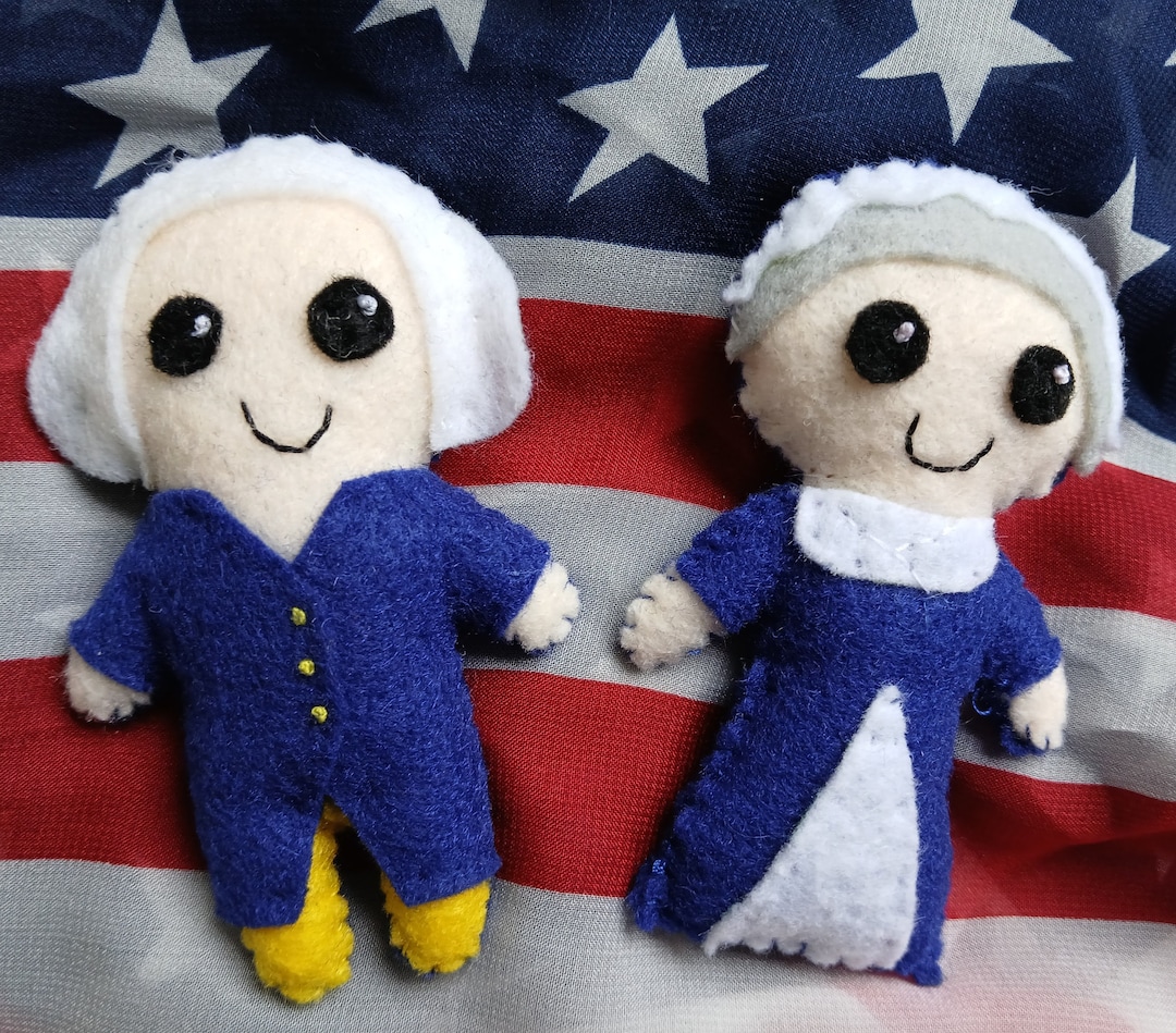George and Martha Washington Doll - Etsy