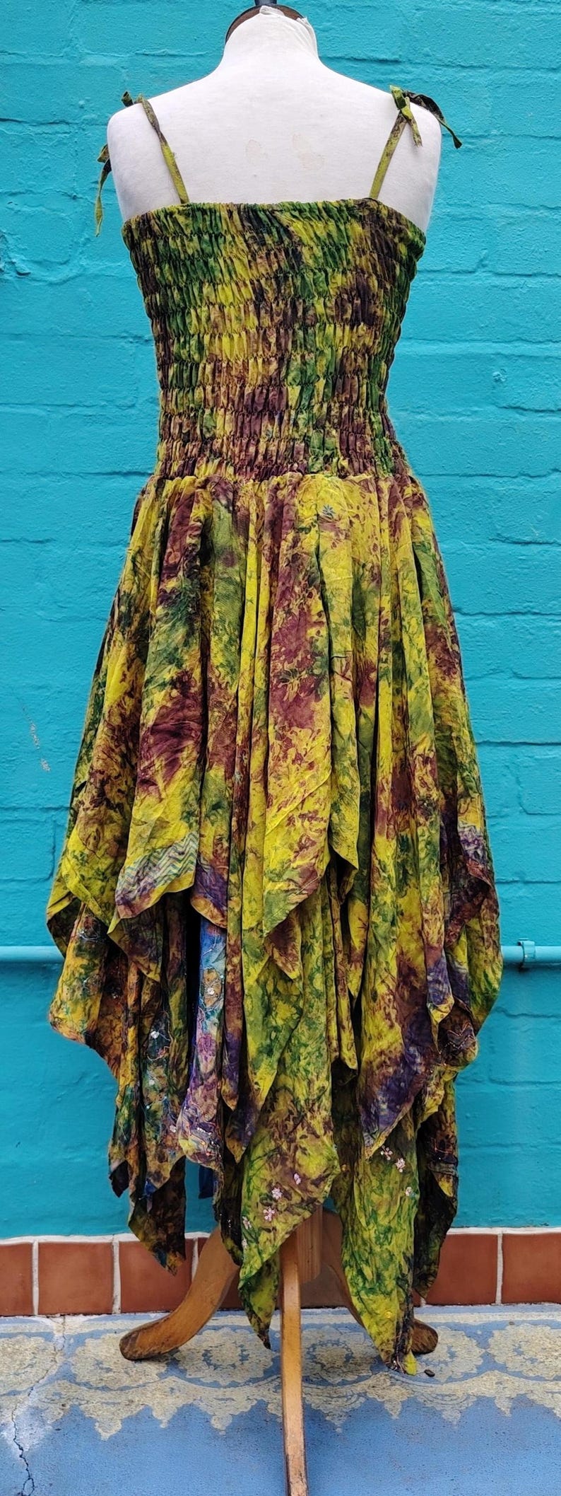 Hippy Hippie Festival Stevie Nicks Recycled Silk Boho Bohemian Floaty ...