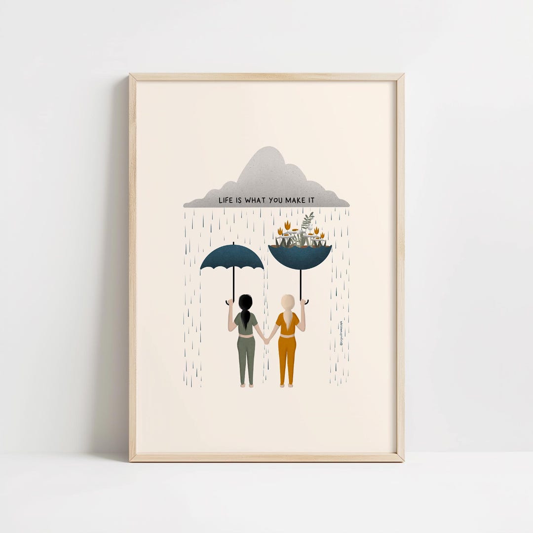 Life is What You Make It - Art Print - Etsy