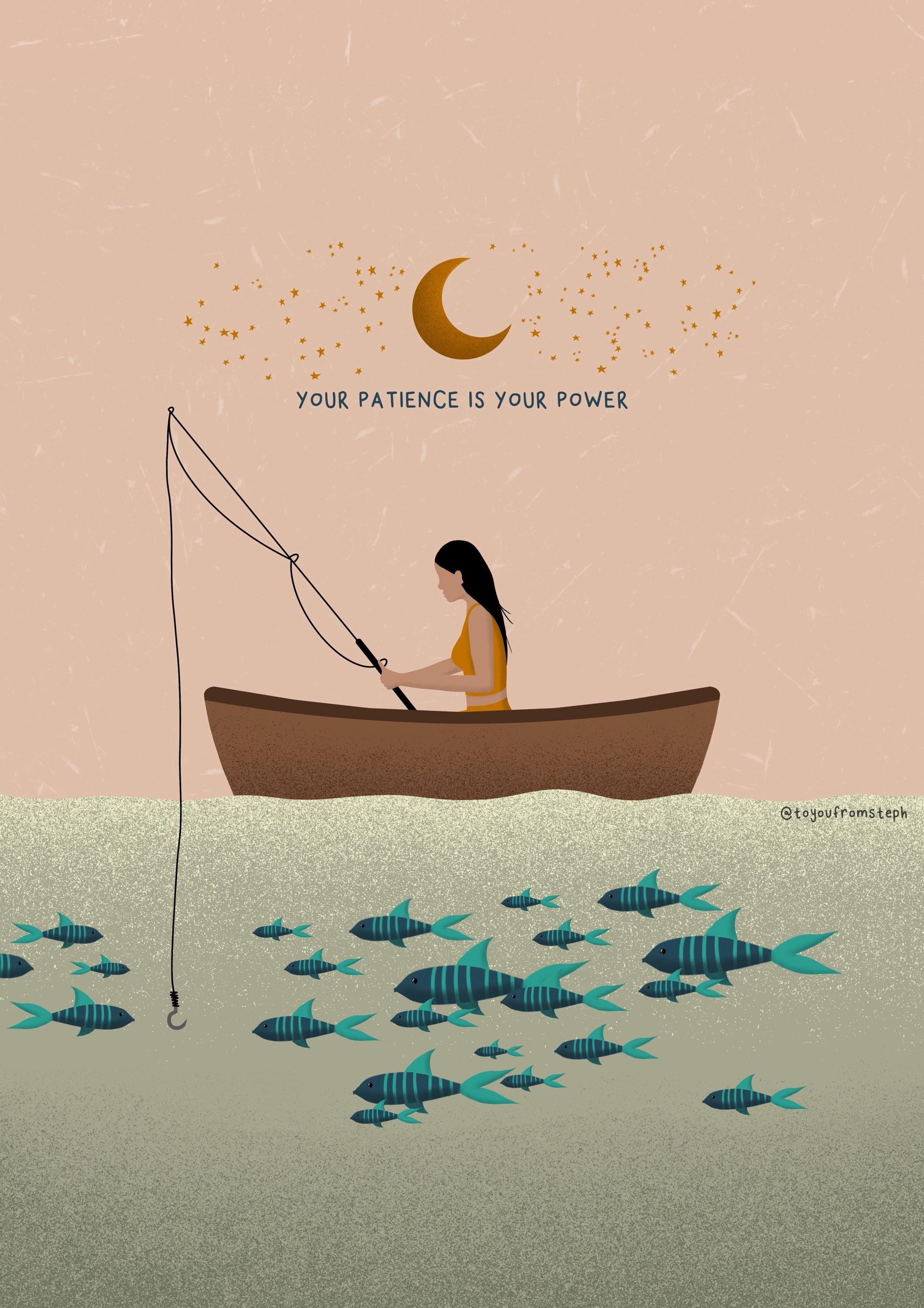 Patience Art Print - Etsy