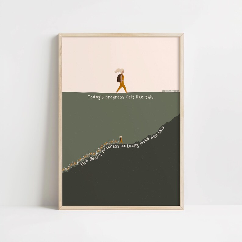 This Year's Progress - Art Print - Etsy