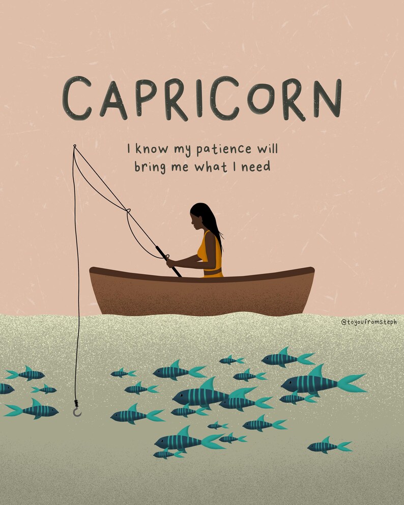 Capricorn Art Print - Etsy