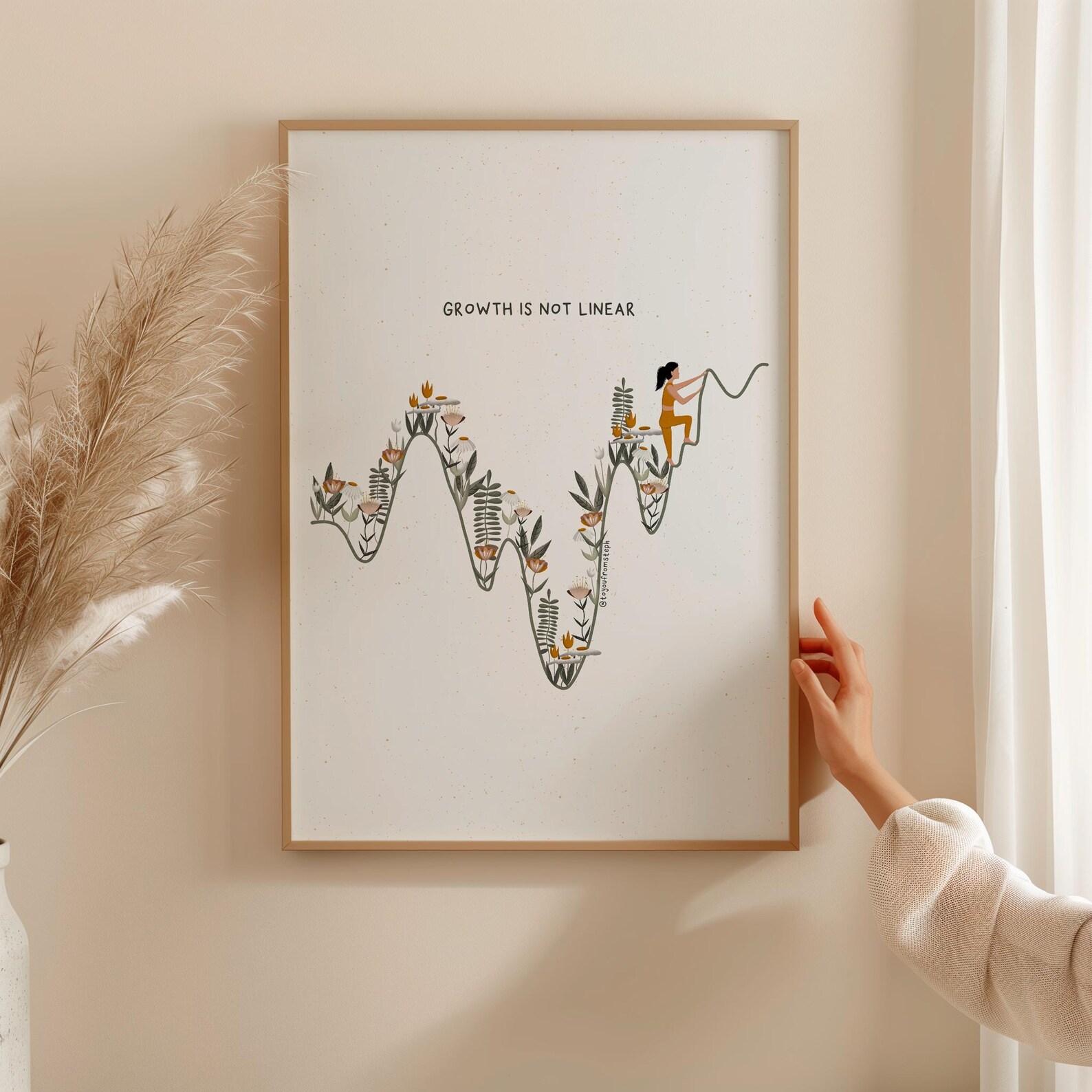 Growth is Not Linear - Art Print - Etsy