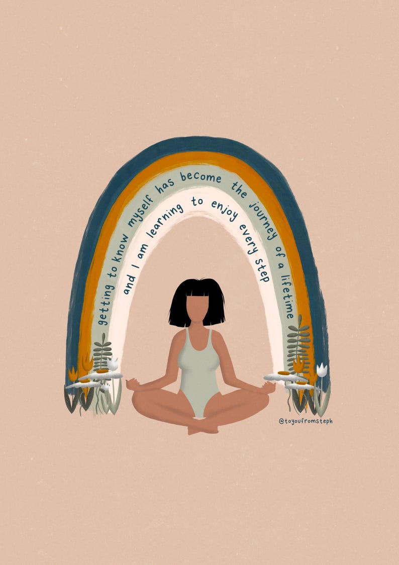 Getting to Know Myself - Art Print - Etsy