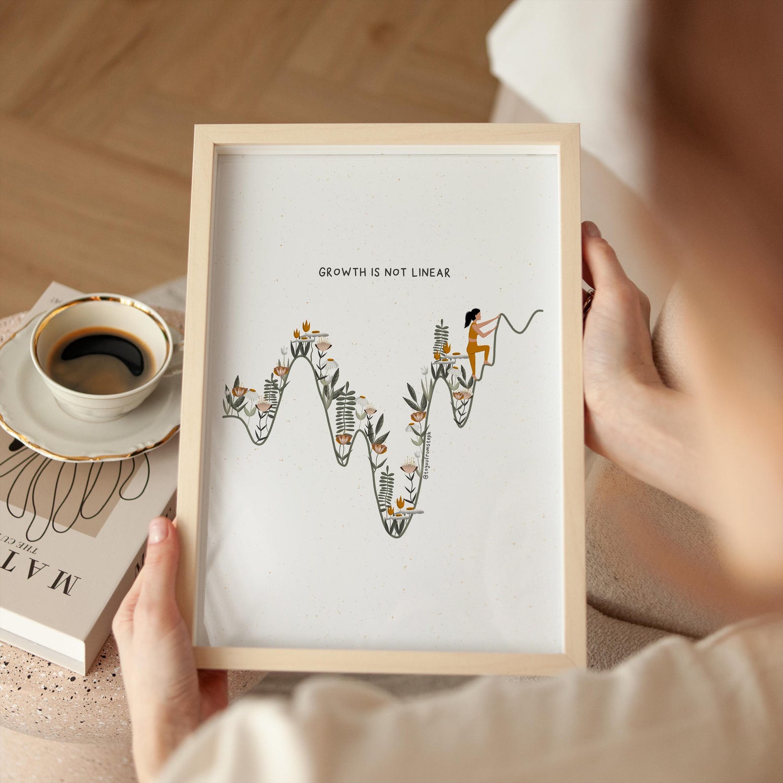 Growth is Not Linear - Art Print - Etsy