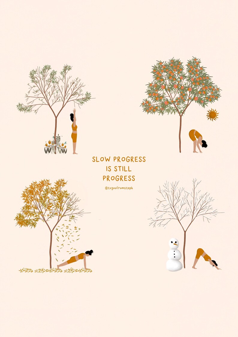Slow Progress Art Print - Etsy