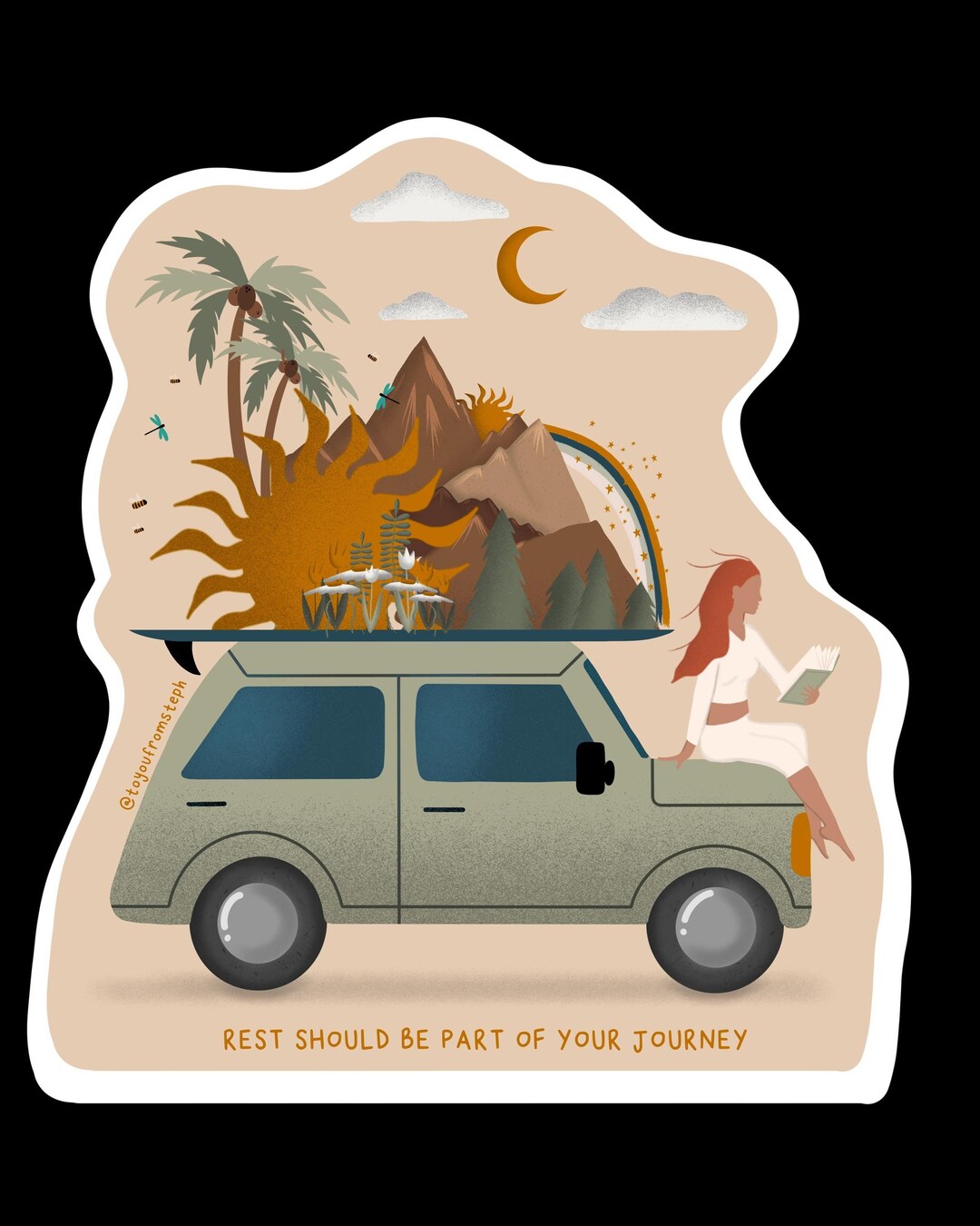 Rest - Sticker - Etsy