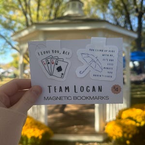 Team Logan Magnetic Bookmarks set of 2 - Etsy