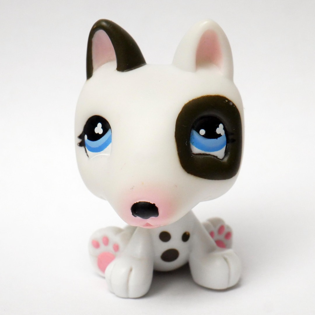 Littlest Pet Shop Authentic EURO Version LPS Bull Terrier Pit Bull Dog ...