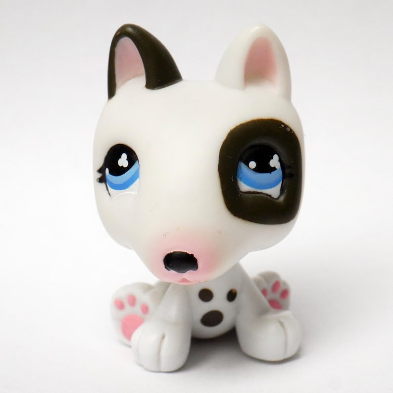Littlest Pet Shop Authentic EURO Version LPS Bull Terrier Pit Bull Dog ...