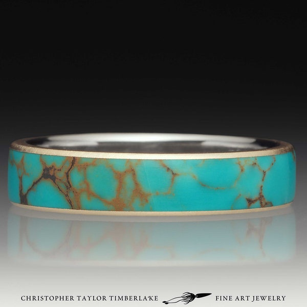 Stone Inlay Ring - Etsy