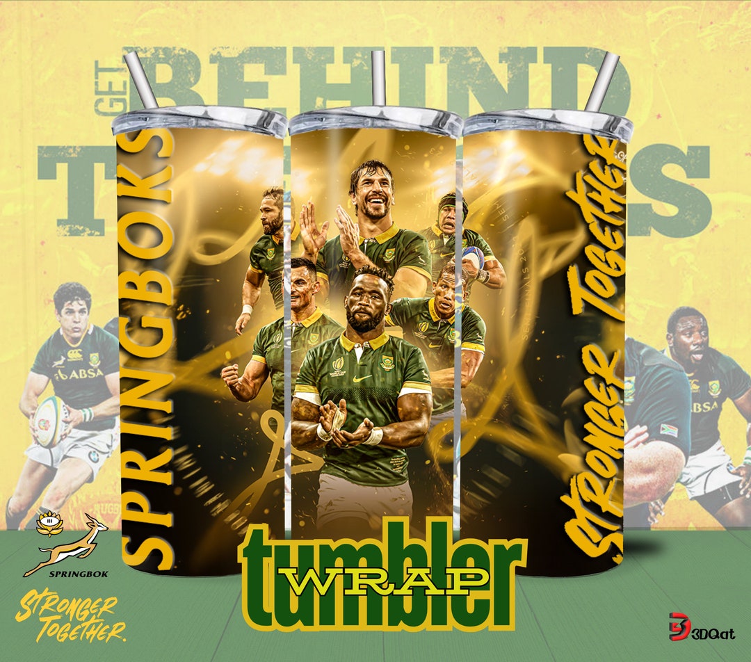 Springboks Stonger Together 20oz Skinny Tumbler Wrap - Etsy
