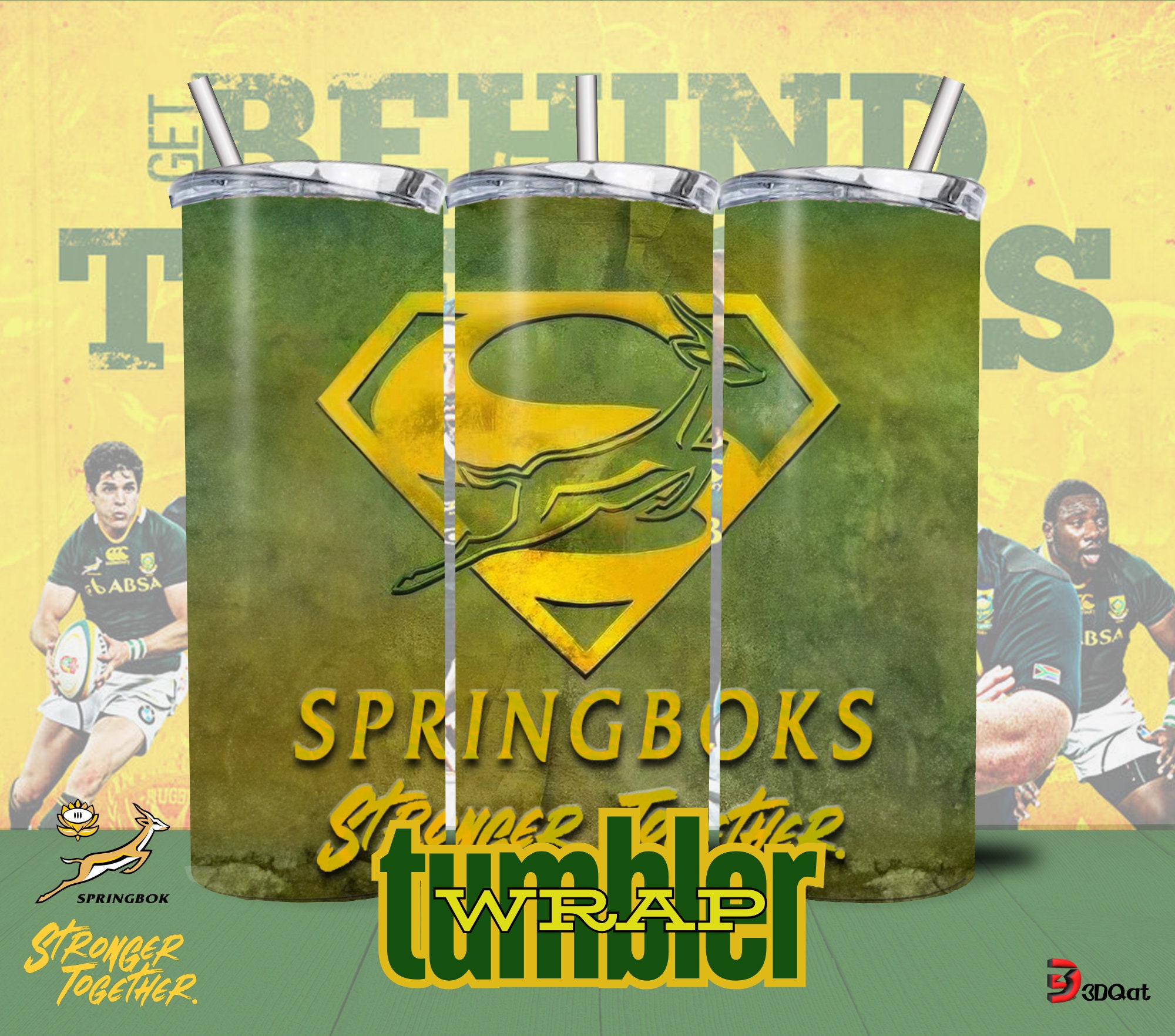 Springboks 20oz Skinny Tumbler Sublimation Wrap - Etsy