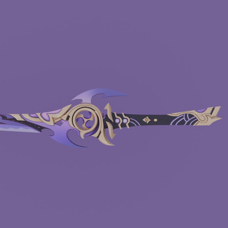 Raiden Shogun Katana 3D Model: Genshin Impact Cosplay Prop (STL File ...