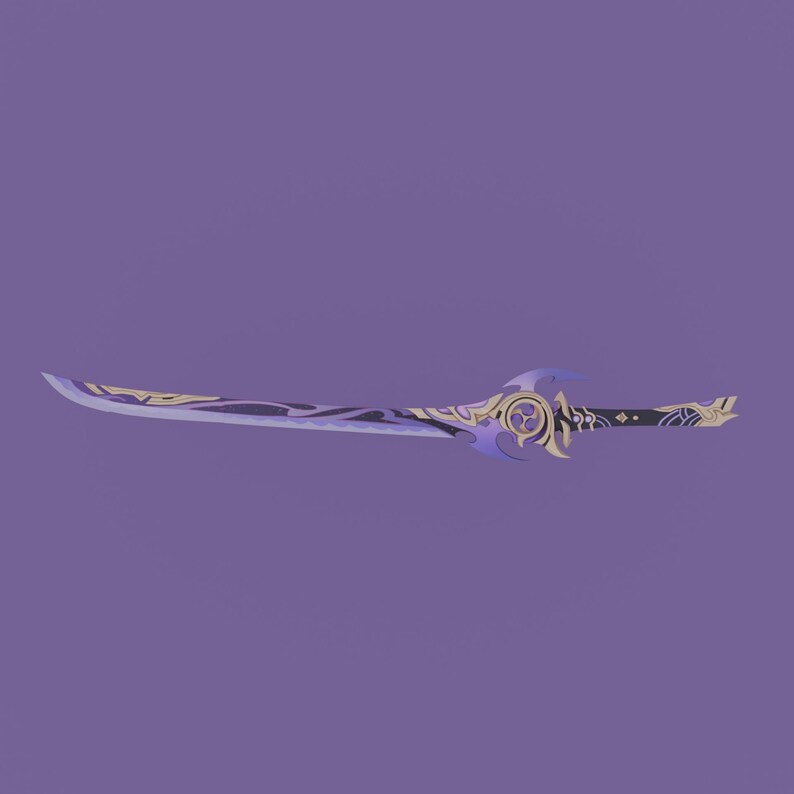 Raiden Shogun Katana 3D Model: Genshin Impact Cosplay Prop (STL File ...