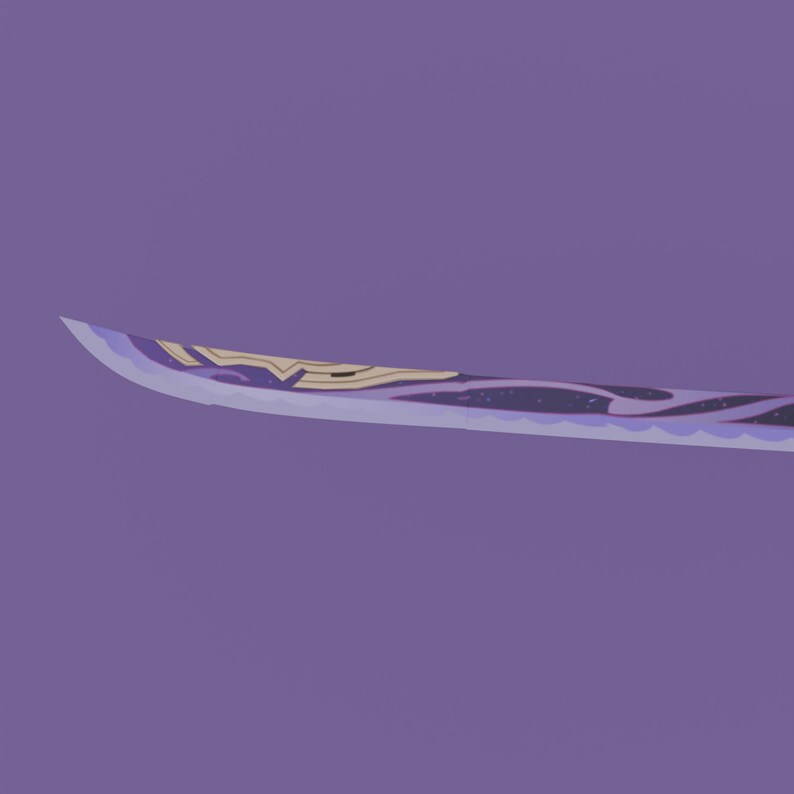 Raiden Shogun Katana 3D Model: Genshin Impact Cosplay Prop (STL File ...