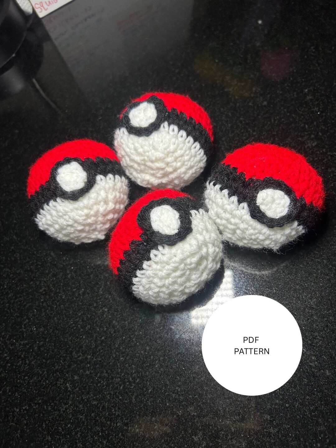 Crochet Pokémon Ball Arigurumi Crochet PDF Pattern - Etsy