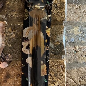 Skull Candle Occult Toad Raven Skull Skeleton Key Print Incense Bag ...