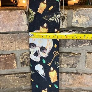 Skull Candle Occult Toad Raven Skull Skeleton Key Print Incense Bag ...