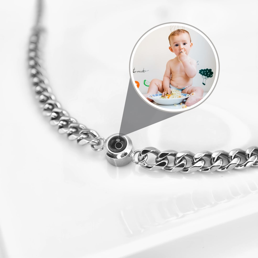 Photo Projection Bracelet for Men Custom Projector Bracelet With Photo ...