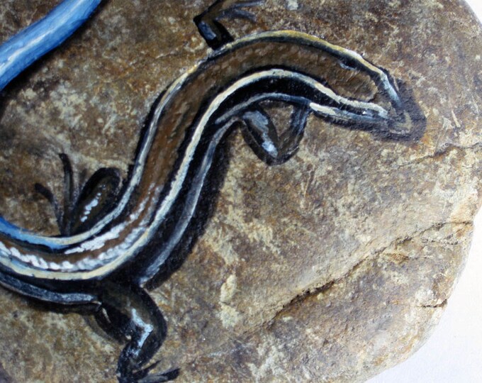 Lizard Painted Rock - Etsy