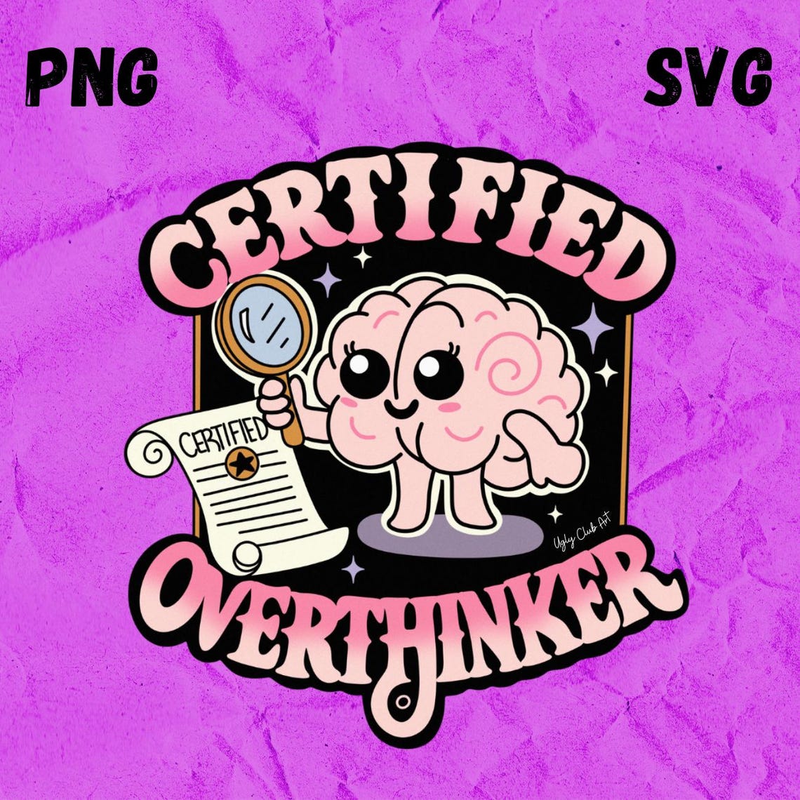 Certified Overthinker, SVG, PNG, Sublimation, Digital Download, Trendy ...