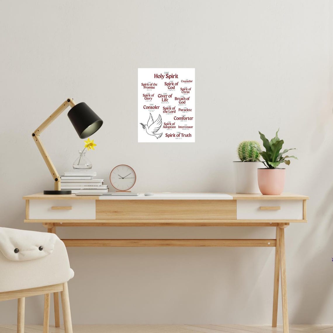 Holy Spirit Titles, Scripture Verses, Christian Print (digital Download ...