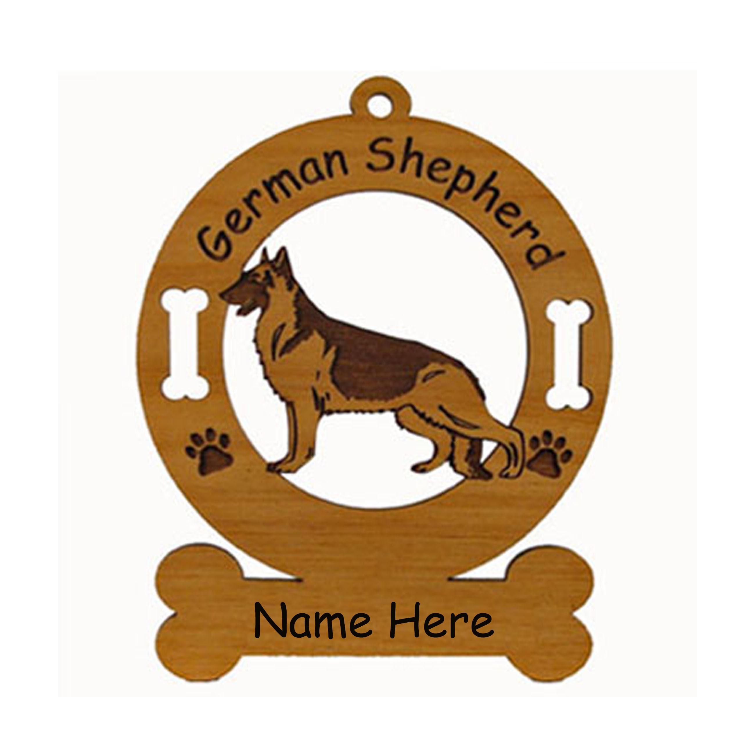 3221 German Shepherd Standing Dog Ornament Personalized with | Etsy
