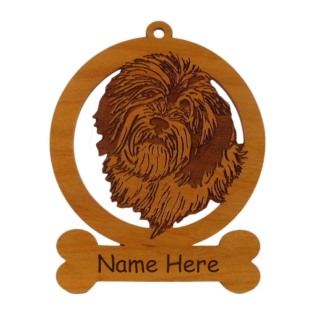 Havanese Head 083347 Dog Ornament Personalized With Your Dog's Name - Etsy