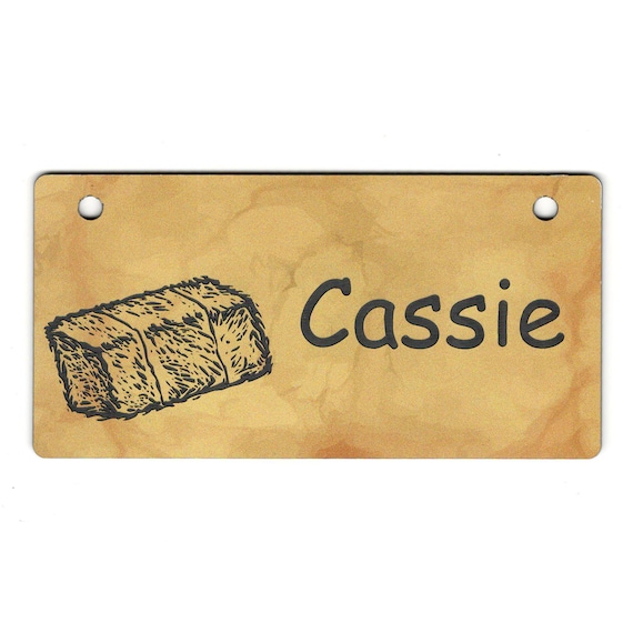 Barn Hunt Hay Bale Crate Tag Available in 7 Colors | Etsy