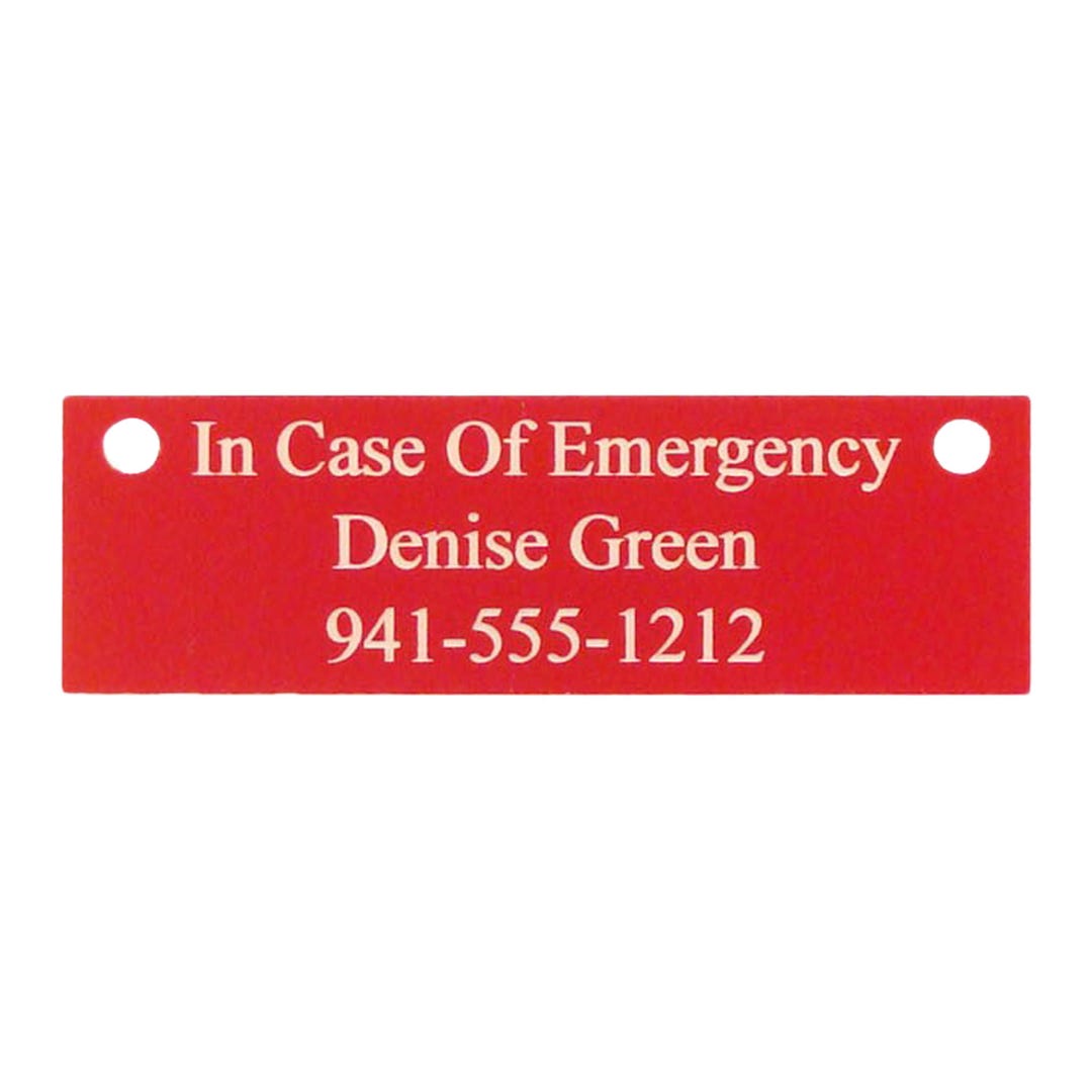 Personalized Dog Crate Tag: Emergency Contact Information, Plastic With ...