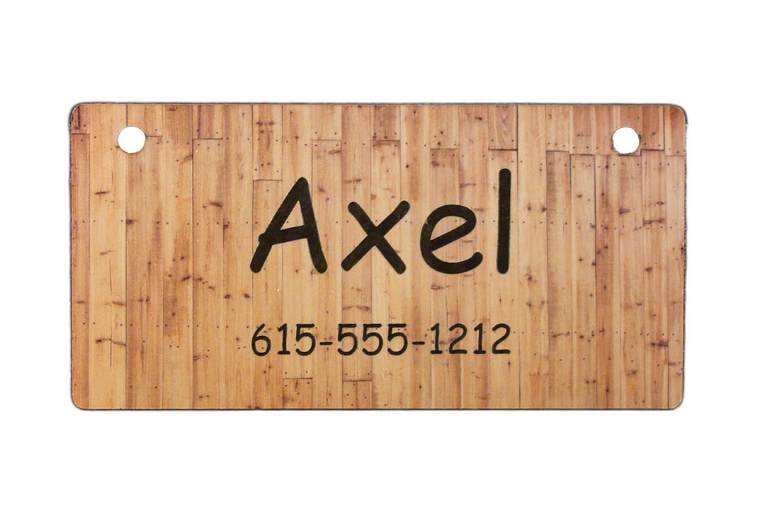 Wood Fence Crate Tag Personalized With Your Dog's Name - Etsy