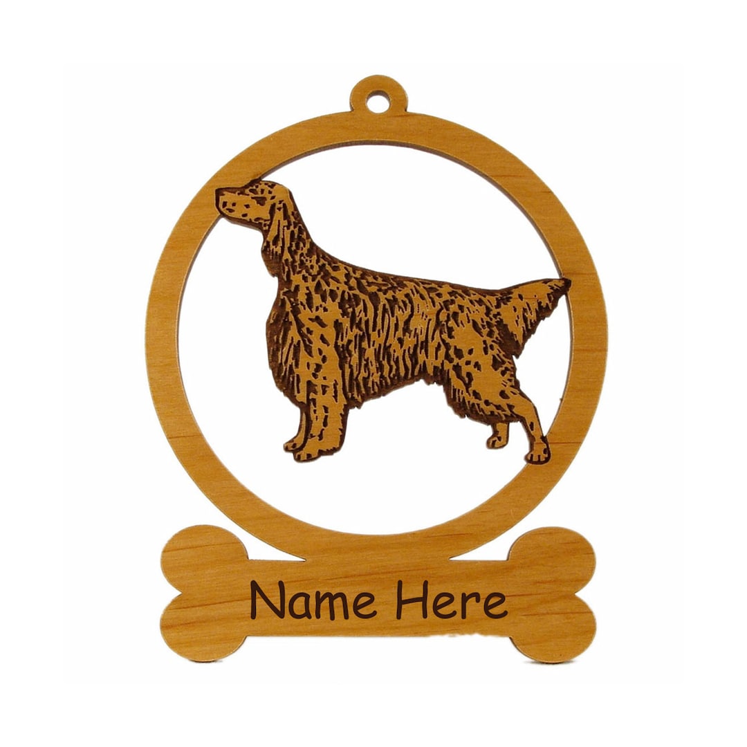English Setter Ornament 083158 Personalized With Your Dog's Name - Etsy