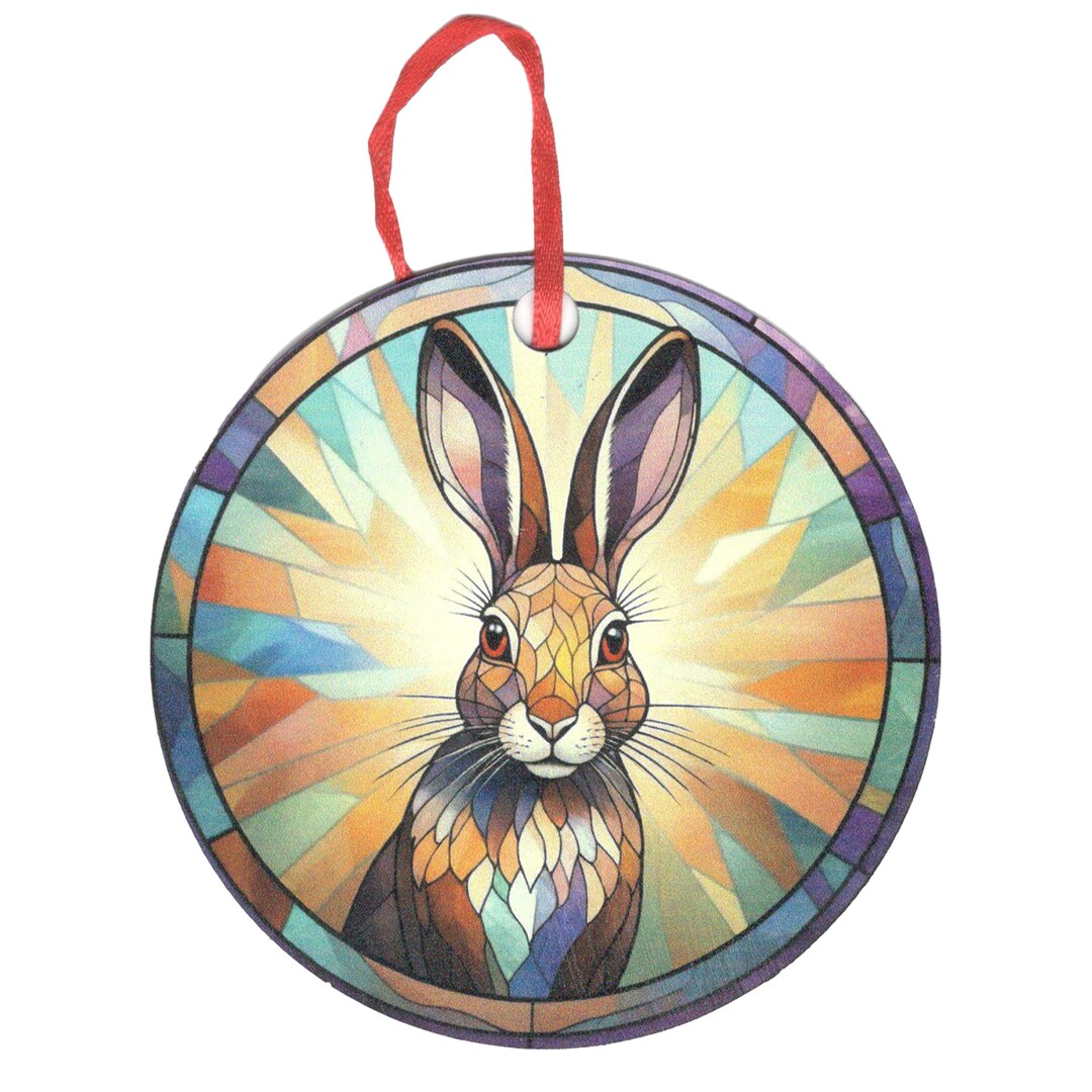 Belgian Hare Holographic Hare Ornament - Etsy