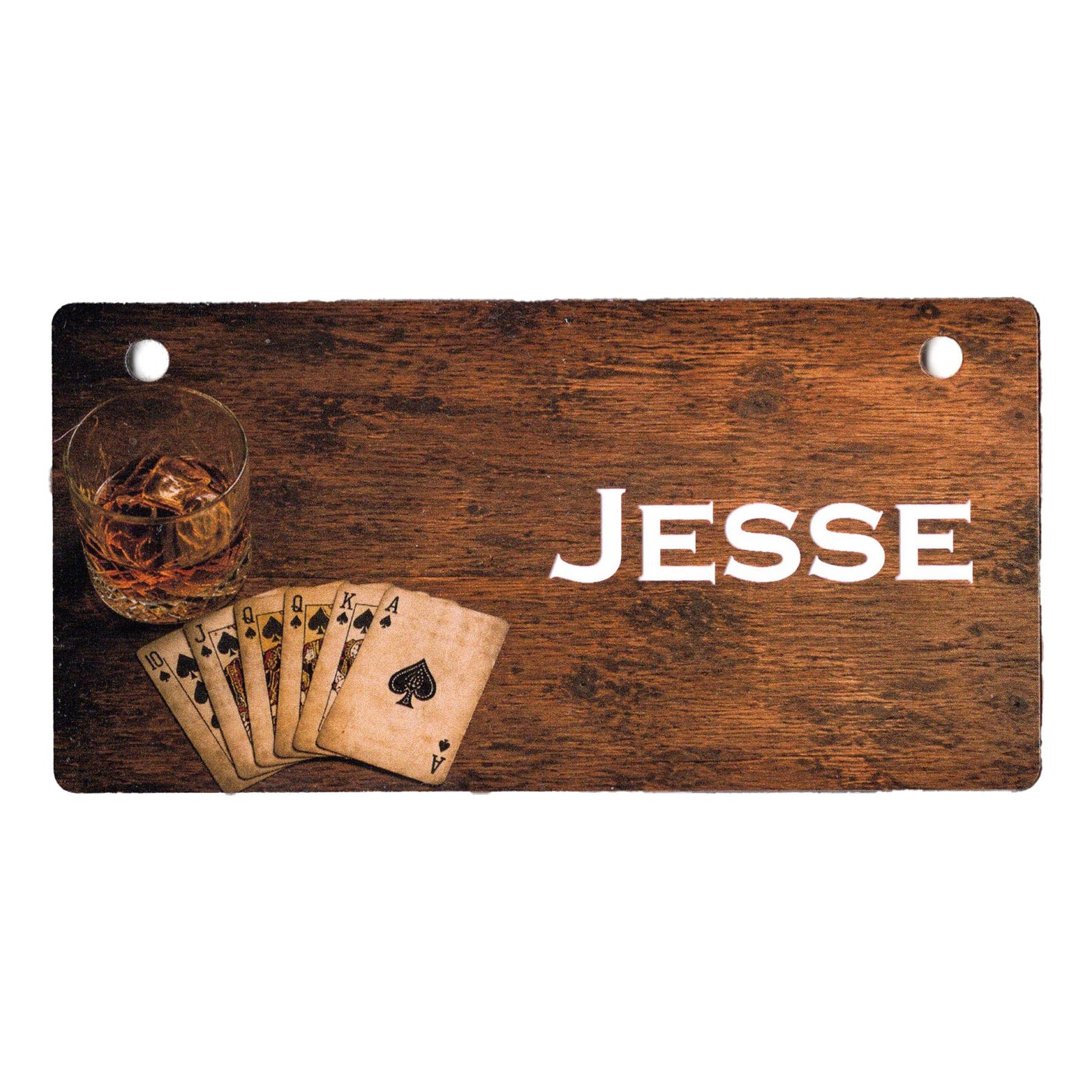 Cards and Whiskey Design Dog Crate Tag Personalized With Your Dog's ...