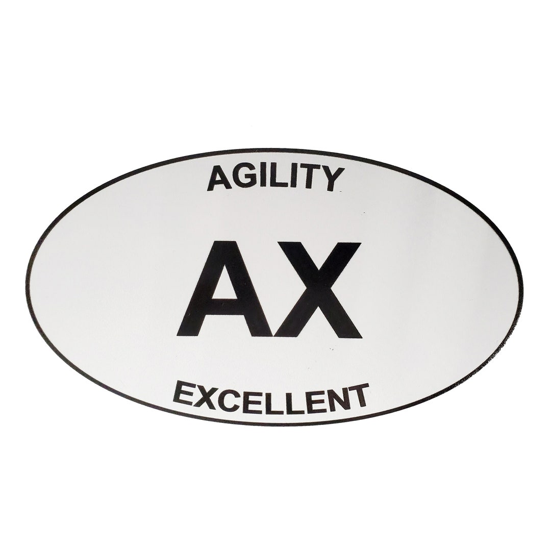 Agility Excellent AX Dog Title Decal Available in Individual - Etsy