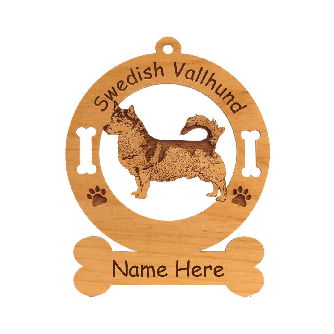 Swedish Vallhund Standing 4157 Dog Ornament Personalized With Your Dog ...