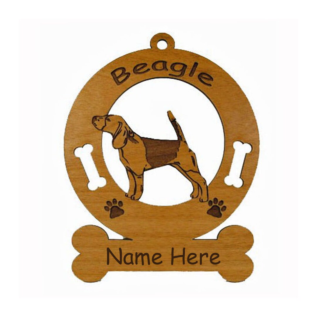 Beagle Stack Ornament Personalized With Your Dog's Name 1506 - Etsy