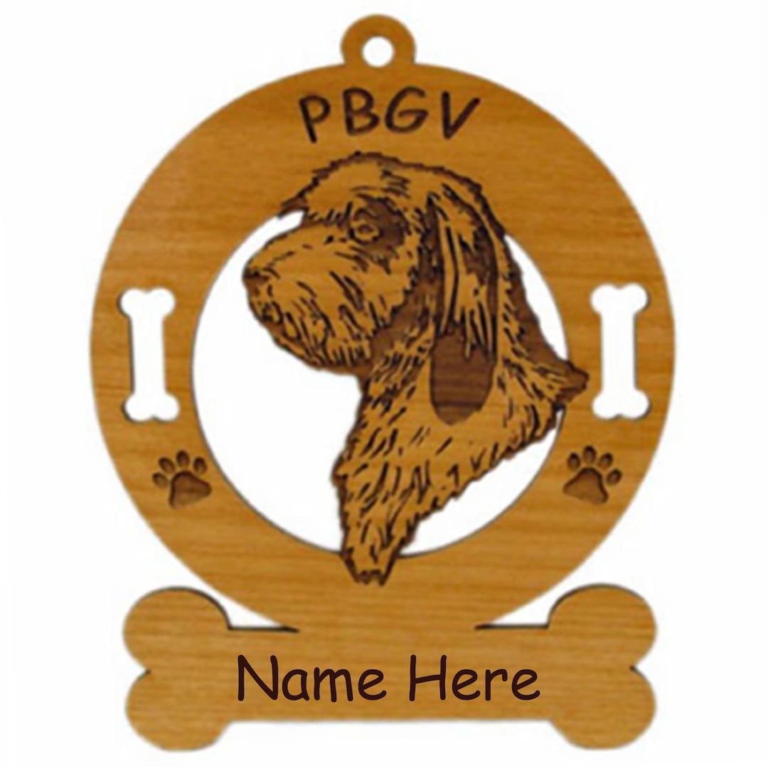PBGV Head Dog Ornament Personalized With Your Dog's Name 3689 - Etsy