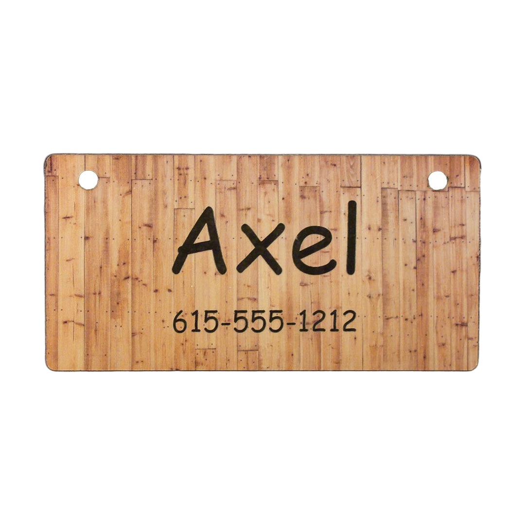 Wood Fence Crate Tag Personalized With Your Dog's Name - Etsy