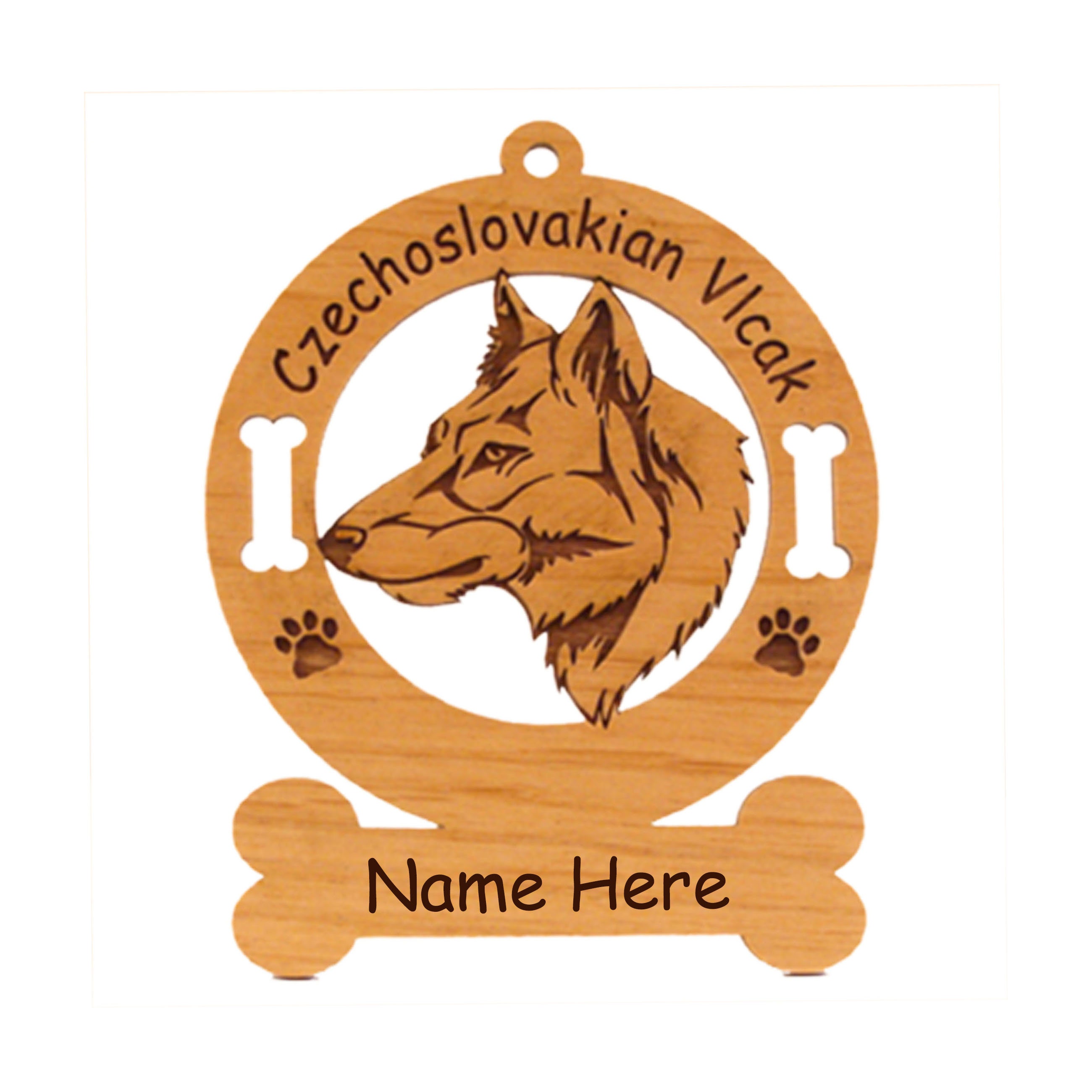 Czechoslovakian Vlcak Dog Ornament Personalized with Your | Etsy