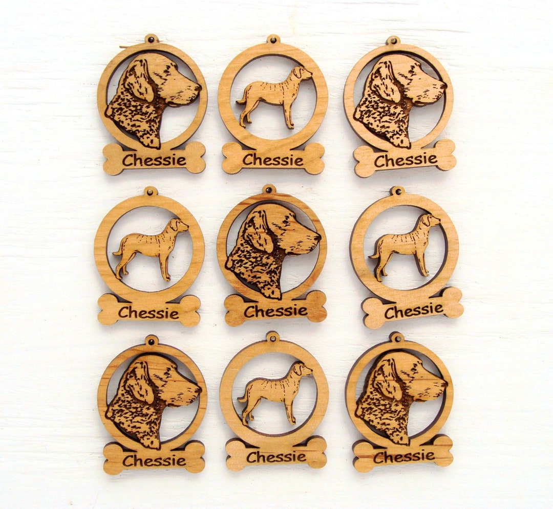 Chesapeake Bay Retriever Chessie Mini Dog Ornaments Box of 9 - Etsy