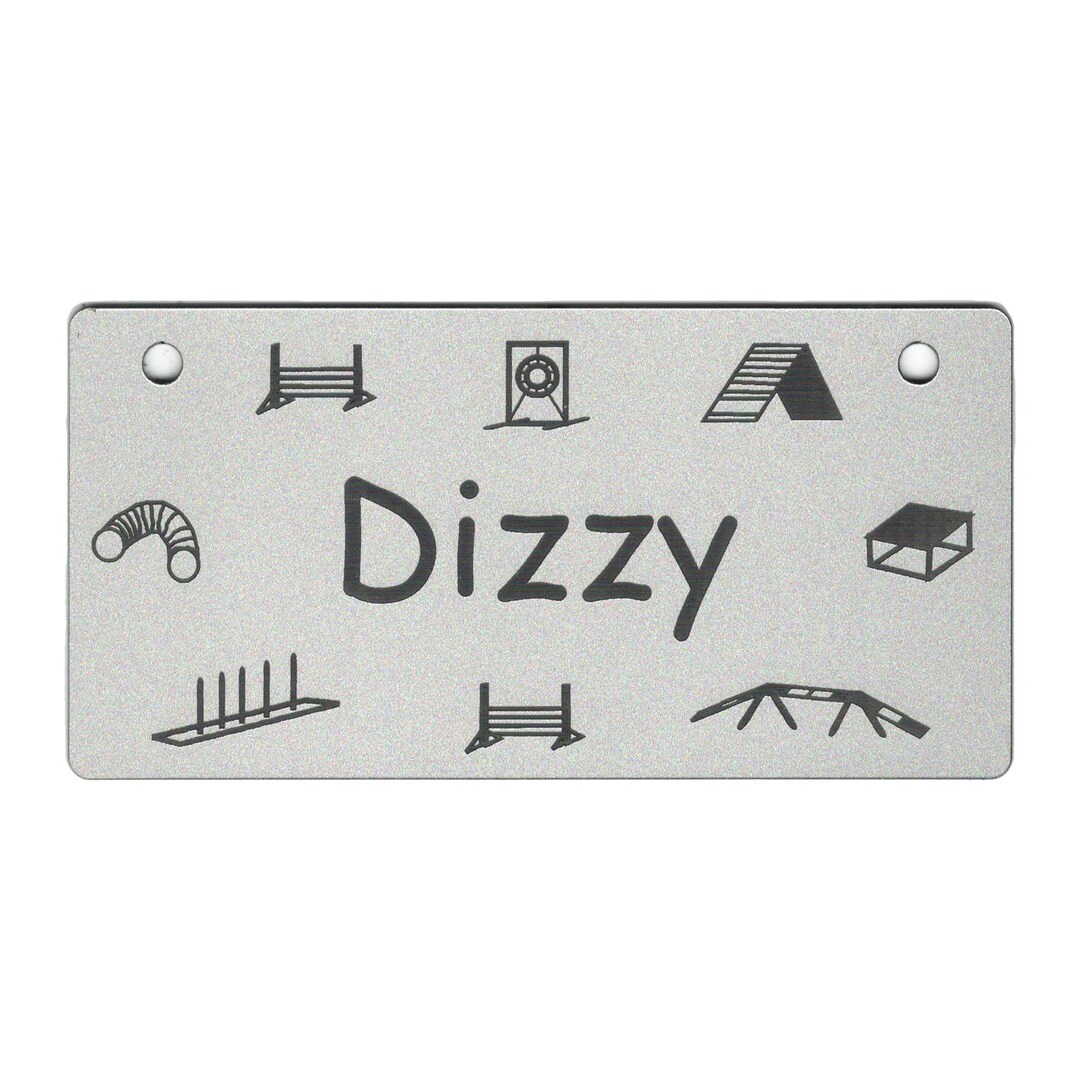 Agility Dog Sport Crate Tag Personalized With Your Dog's Name - Etsy