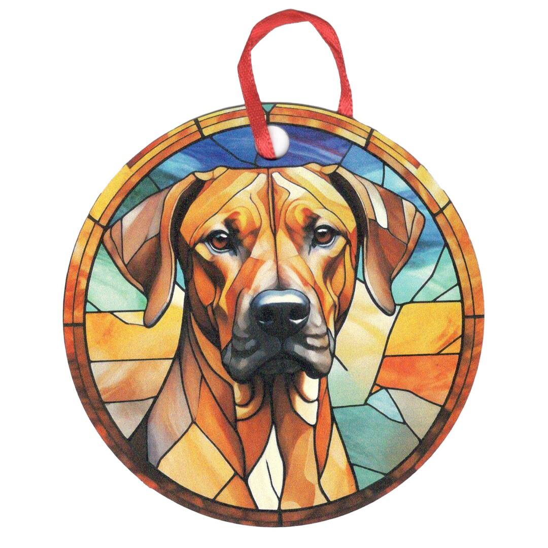 Rhodesian Ridgeback Head With Multicolor Background Holographic Dog ...