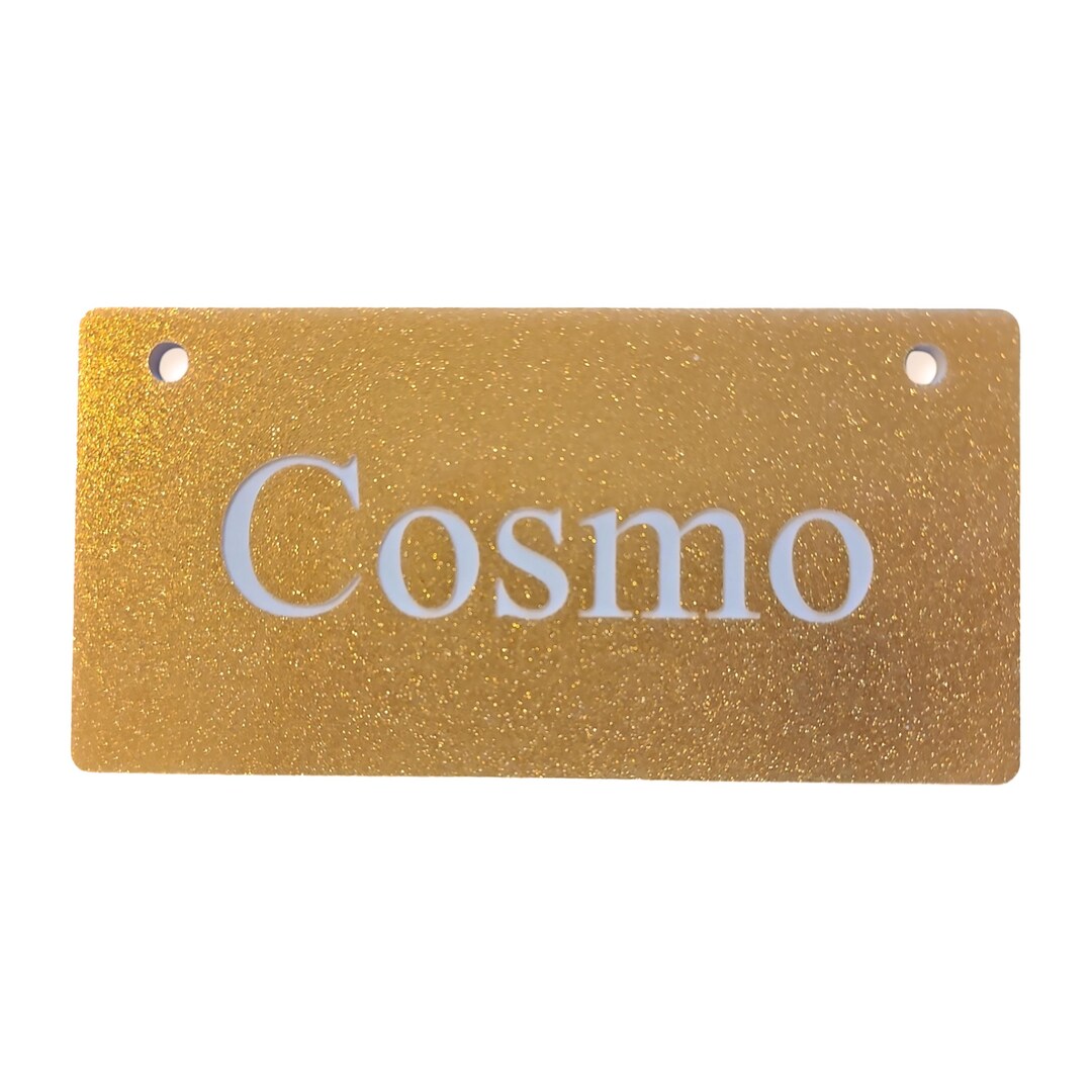 Glitter Crate Tags Personalized With Your Dog's Name - Available in 7 ...