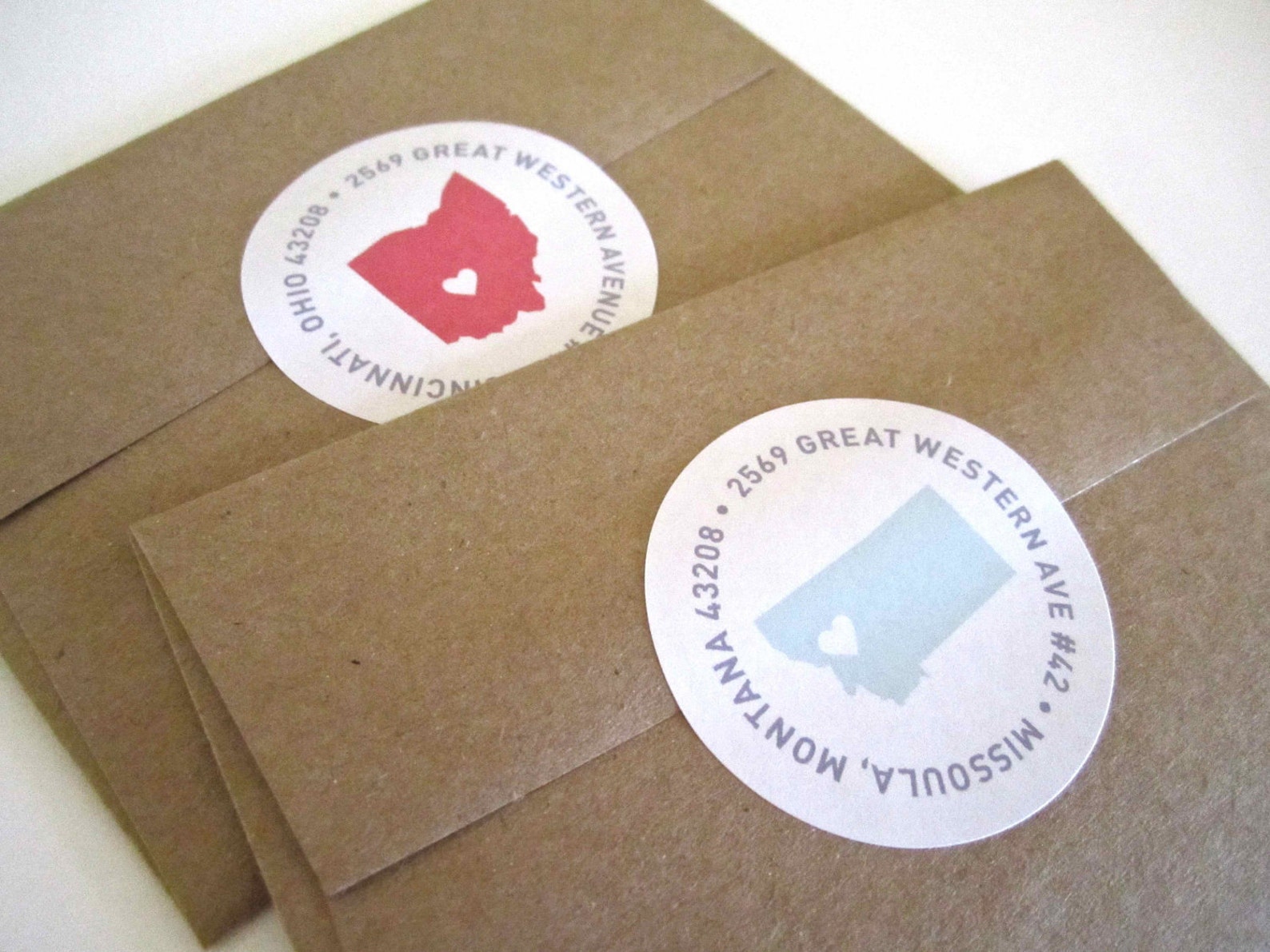 State Return Address Label Wedding Invitations Personalized - Etsy