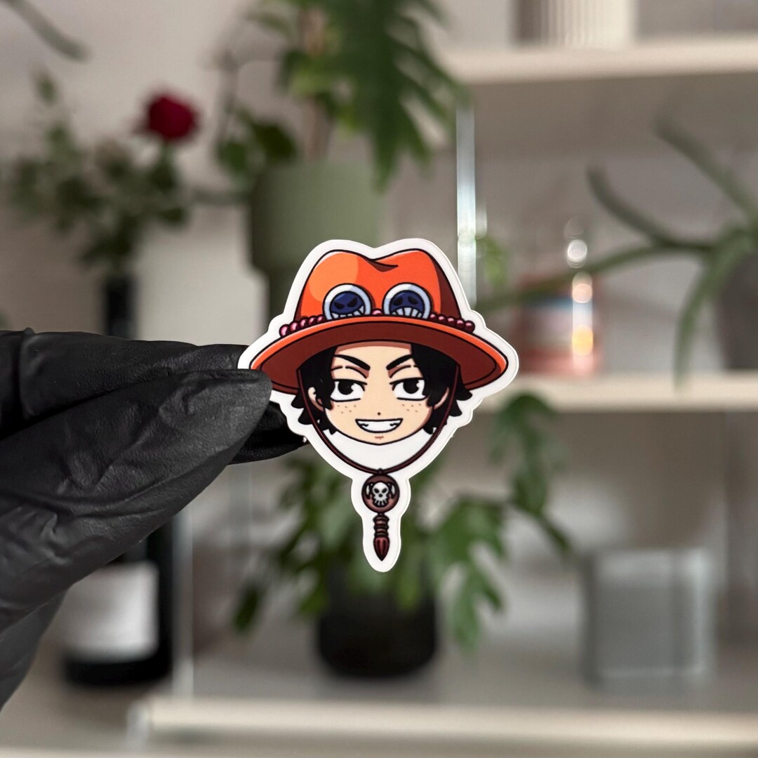 Chibi Portgas D. Ace Vinyl Sticker | One Piece - Etsy