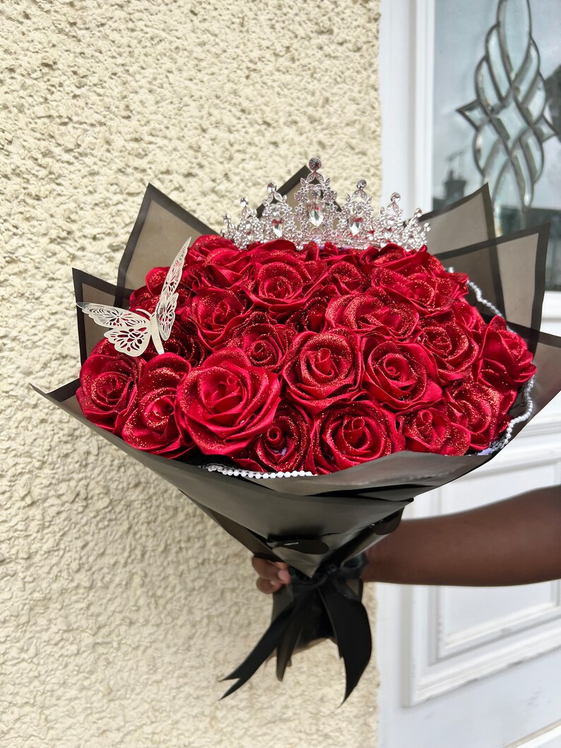 Bouquet of Eternal Roses for Graduation, Prom, Birthday and Anniversaries Etc. - Etsy