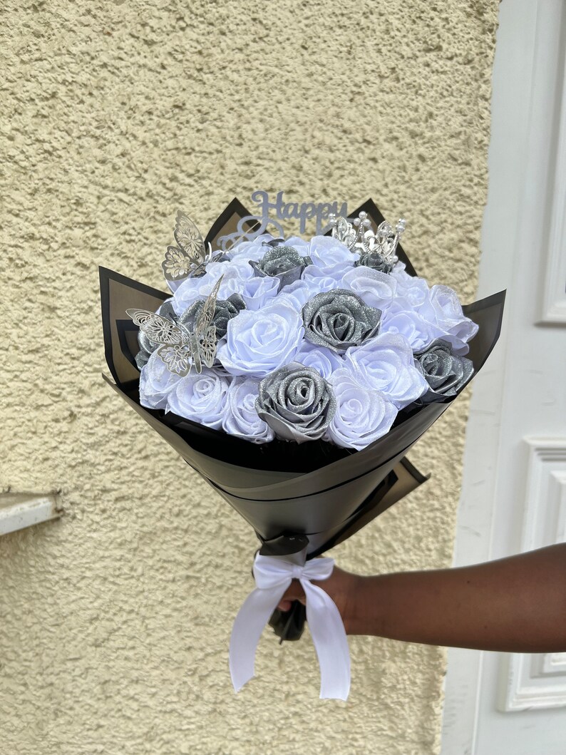 Bouquet of Eternal Roses for Graduation, Prom, Birthday and Anniversaries Etc. - Etsy