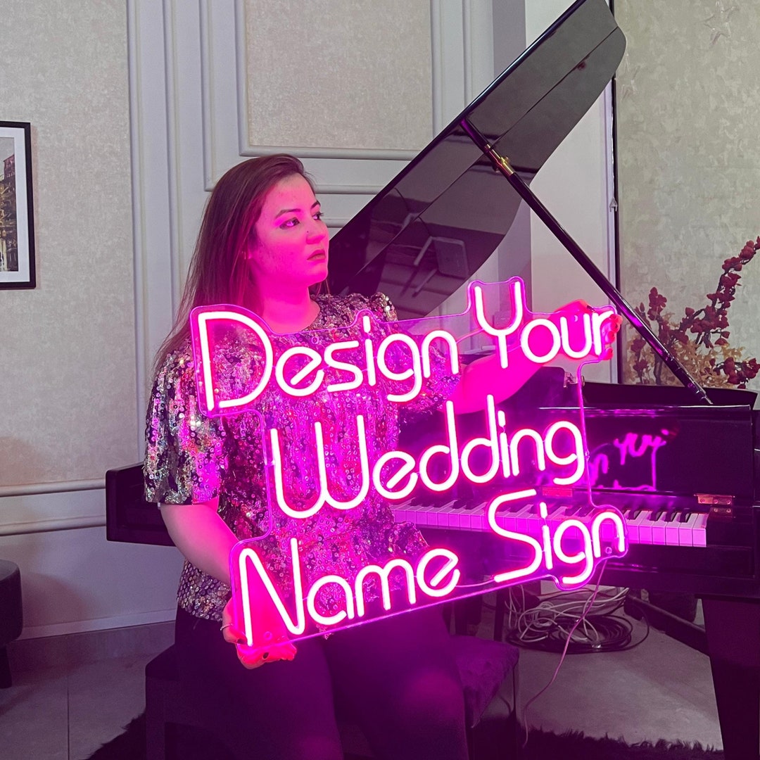 Custom Neon Sign Wedding Personalized Neon Name Sign Wedding Decor ...
